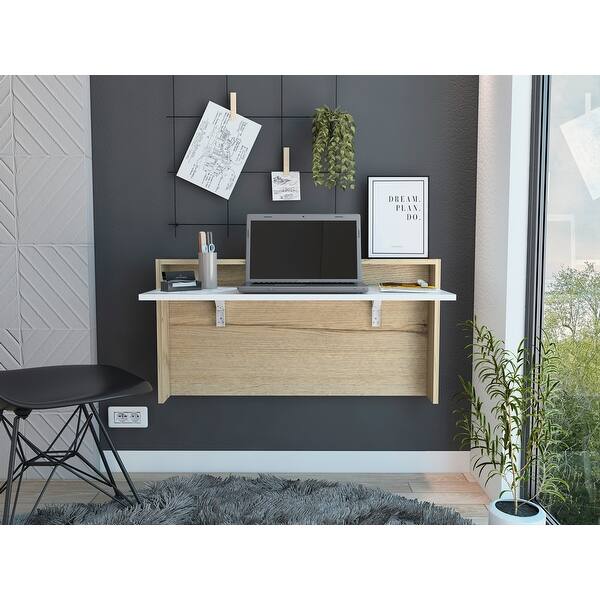 Foldable desk Wall mounted workstation Computer Desks Rectangle ...