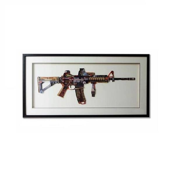 Gun Collage Art with Black Frame - Bed Bath & Beyond - 35054331