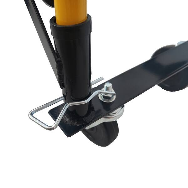Hand Truck Dual Cart 4 Wheel Push Cart with Swivel Wheels 330 Lbs ...