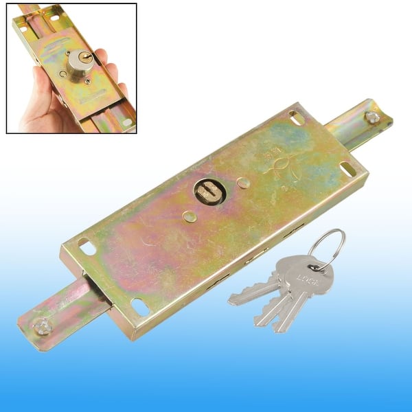 Warehouse Cylinder Head Rolling Shutter Door Lock w 3 Metal Keys - Gold ...