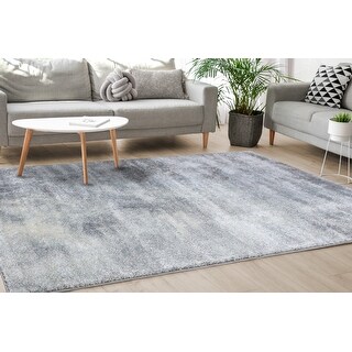 Brookfield Collection - Grey/Cream/Blue Smoky Sky Rug - Bed Bath ...