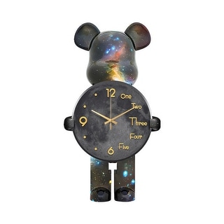 Creative Brick Bear Wall Clock Cartoon Fashion Hanging Wall Clocks - Bed Bath & Beyond - 40321031