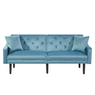 Sofa and Bed 2 in 1, Foldable Sofa Bed, Flannel Fabric Loveseat ...