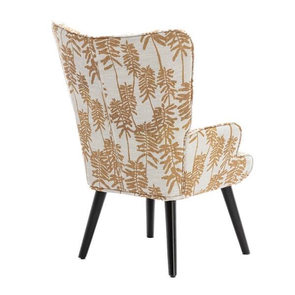 Recessed Arms Accent Chair Printed Patterns Arm Chairs Living Room ...