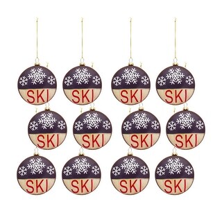 Ski Disc Ornament (Set of 12) - Bed Bath & Beyond - 36612104