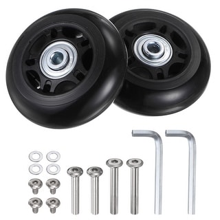Replacement Luggage Wheels 68x24mm Suitcase Wheel Repair Kits - Black ...
