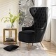 Upholstered Tufted Velvet High Wingback Accent Chair - Bed Bath ...