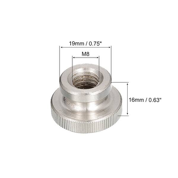 Knurled Thumb Nuts, 2pcs Carbon Steel Blind Hole Nuts - Bed Bath ...