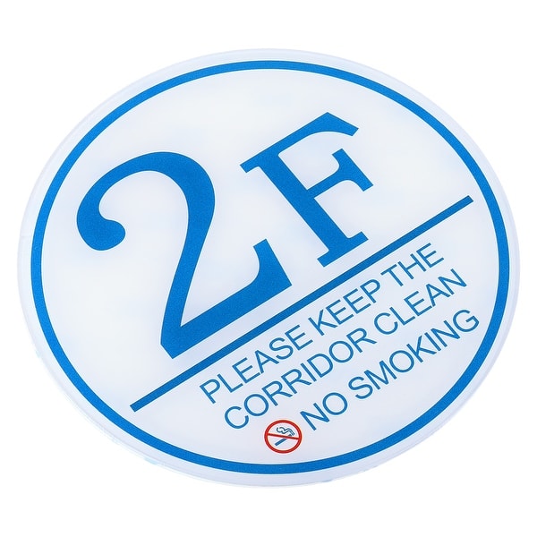 2F Floor Number Sign Acrylic Self-Adhesive Building Marking Sticker ...