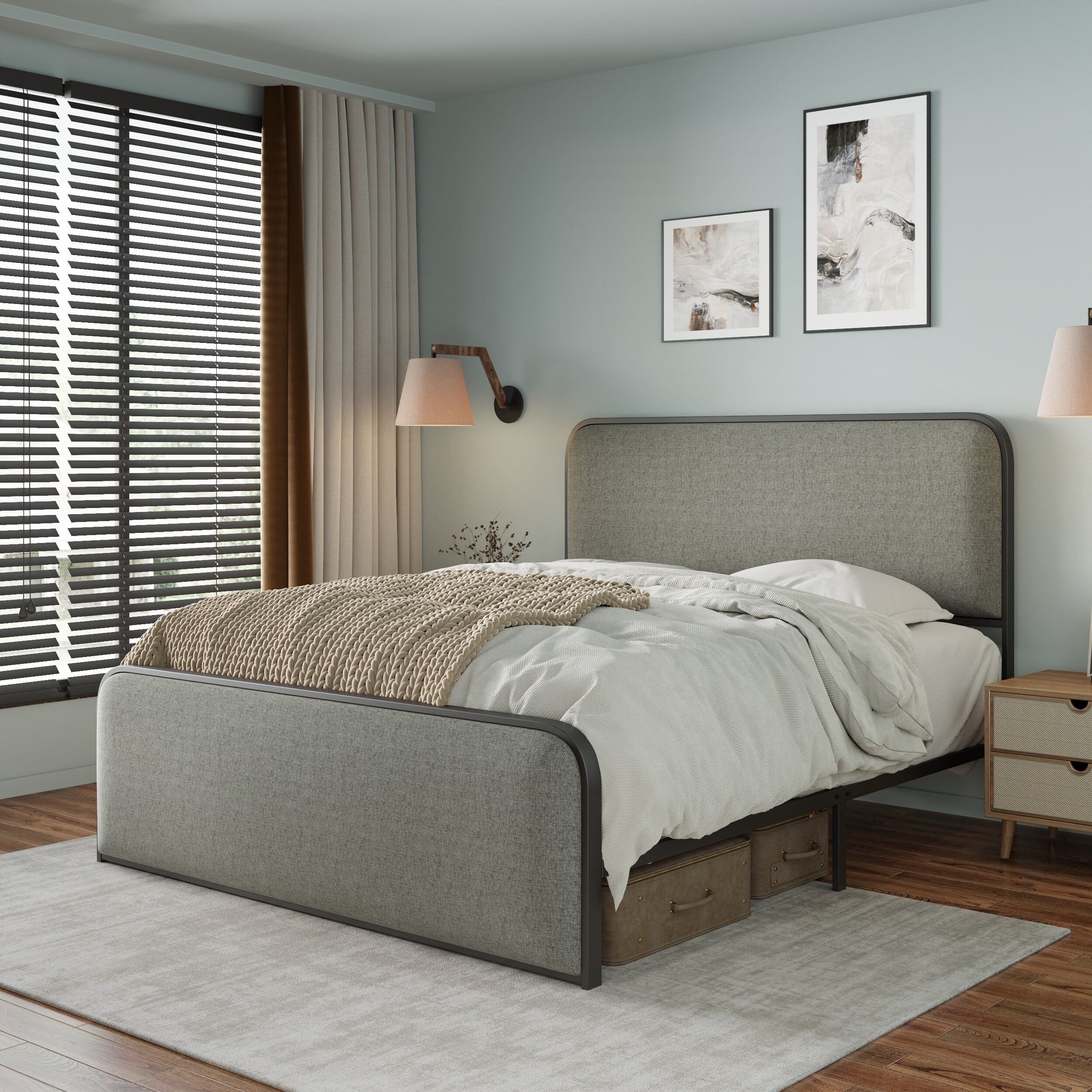 King size upholstered headboard and footboard store