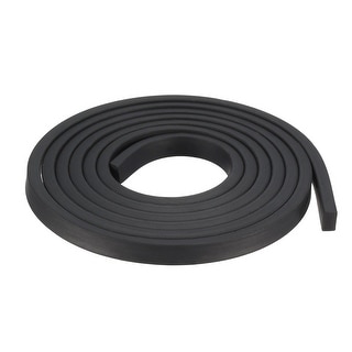 Solid Rectangle Rubber Seal Strip 5mm Wide 3mm Thick, 1M Long Black ...
