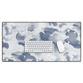 Jacqueline Maldonado Clouds Slate Blue Grey Desk Mat - Bed Bath ...