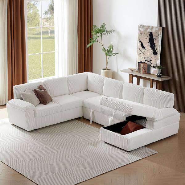 Extra Large Modular Storage Flexible Sectional L-sheped Sleeper ...