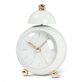 White With Bell Ball Alarm Clock - Bed Bath & Beyond - 42472536