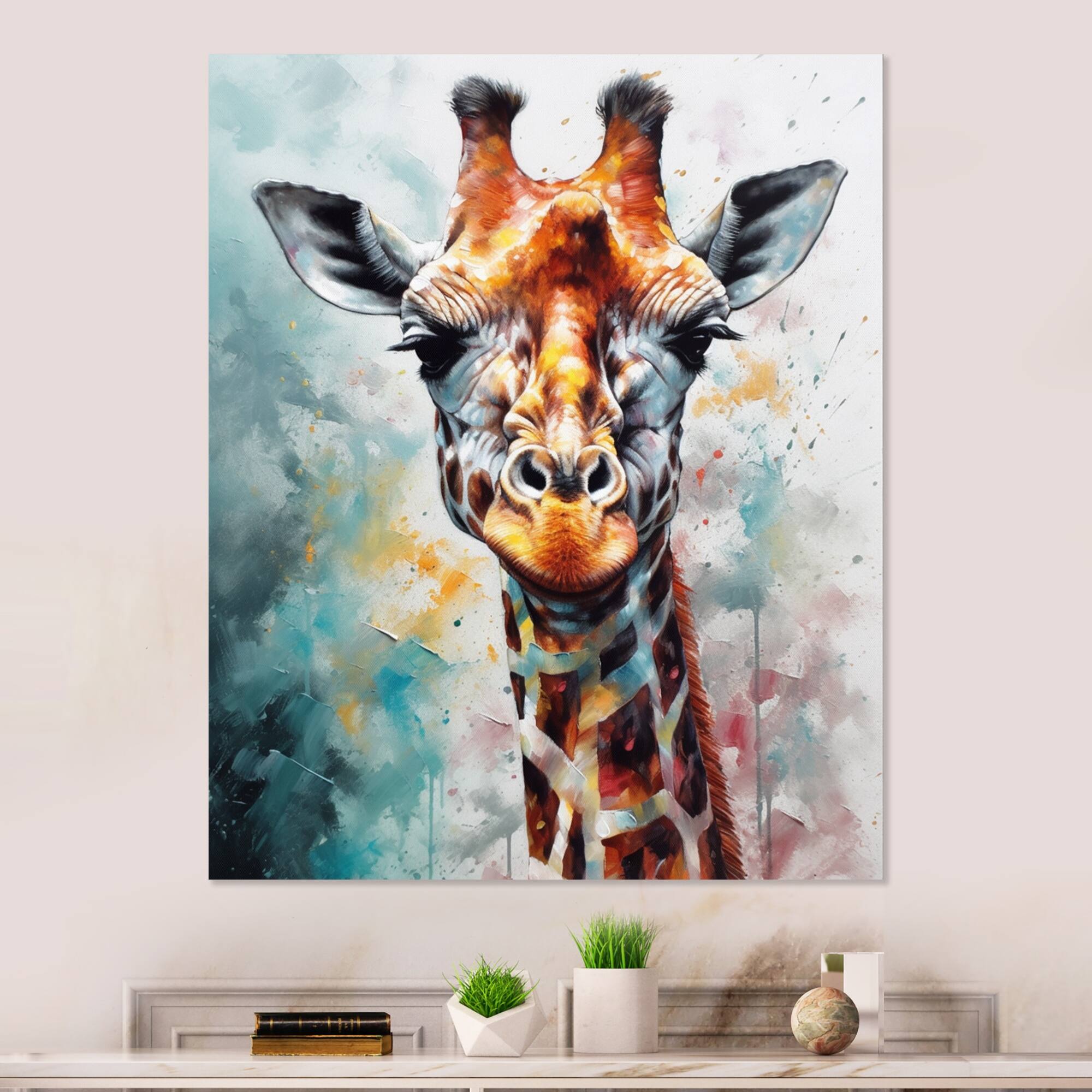 giraffe artwork abstract