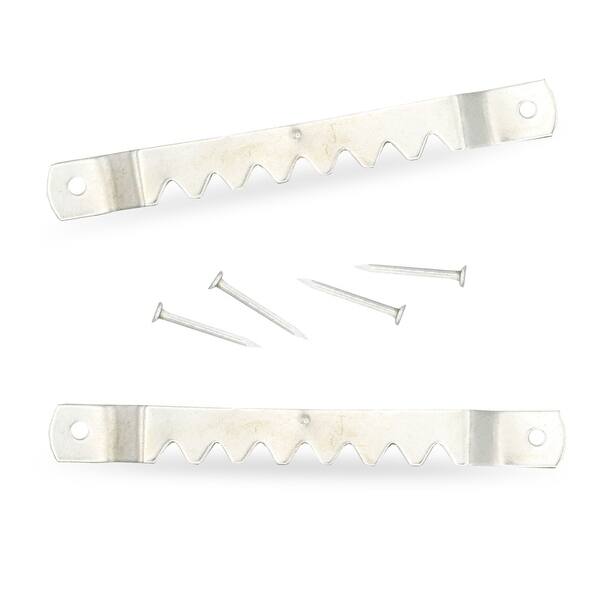 Small Silver Sawtooth Hangers for Hanging Picture Frames Pack of 10 ...