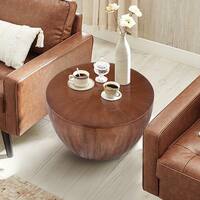 Vintage Style Bucket Shaped Coffee Table for Office,Dining Room and ...