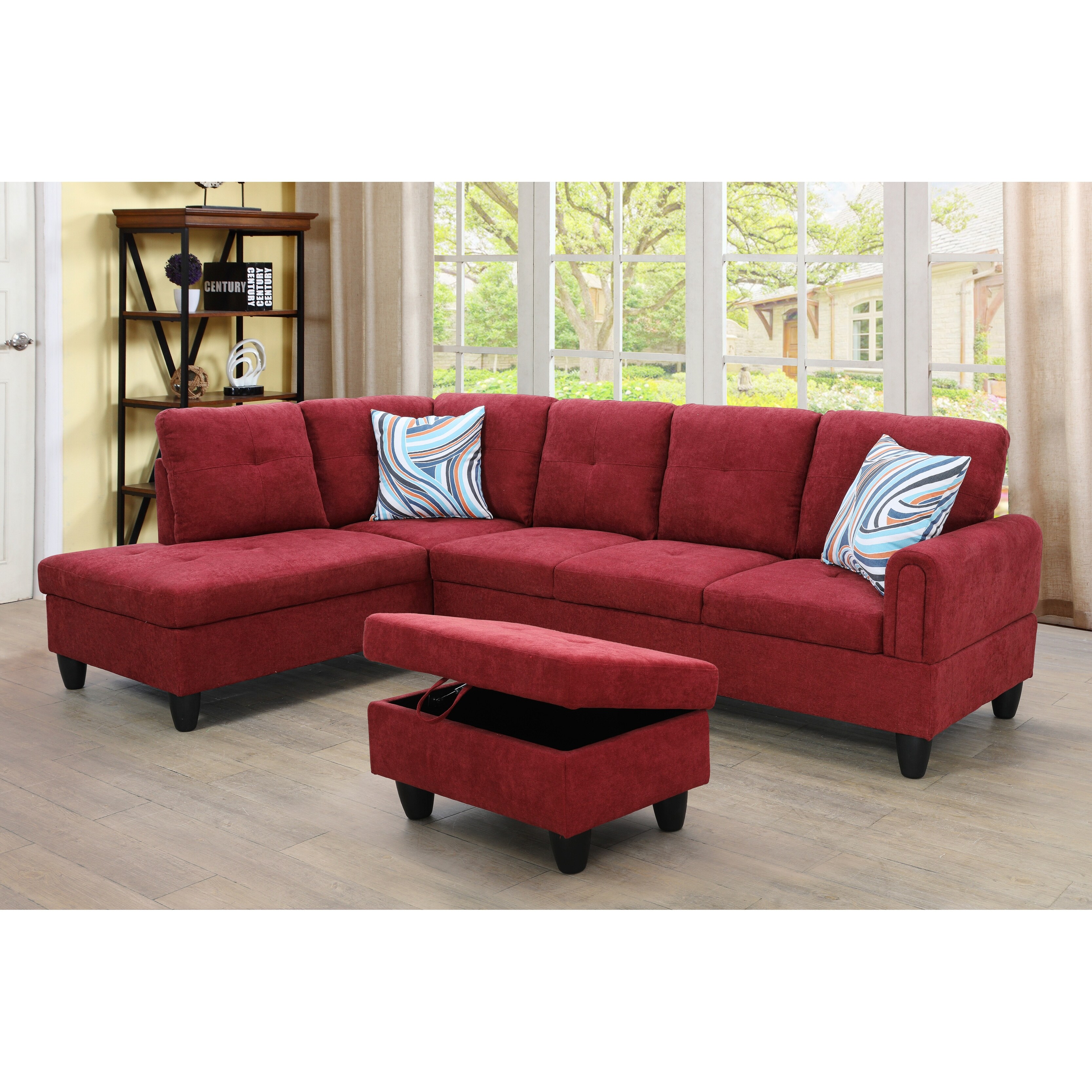 Burgundy Sectional Sofas - Bed Bath & Beyond