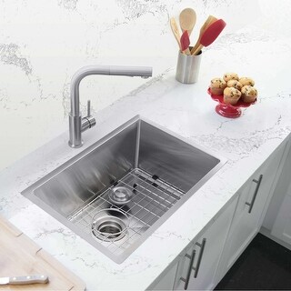 STYLISH 28 inch L x 18 inch W Stainless Steel Single Bowl Undermount ...