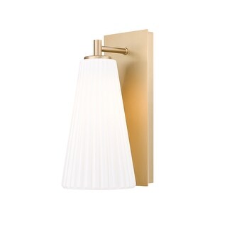 Farrell 1 Light Wall Sconce in Modern Gold - Bed Bath & Beyond - 40947303