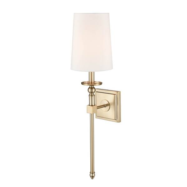 Millennium Lighting 1 Light 26" Wall Sconce with Fabric Shade - Bed ...