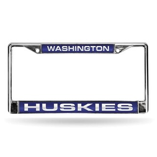 Collegiate U of Washington Purple Laser Chrome Acrylic License Plate ...
