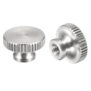 Knurled Thumb Nuts, 2pcs 304 Stainless Steel Blind Hole Nuts - Silver ...