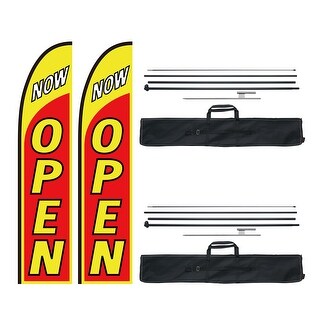 Open Flags with Pole Kit, Advertising Flags for Business Outside ...