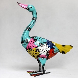 Colorful Floral Goose Statuette - Bed Bath & Beyond - 42257084