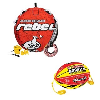 Airhead Rebel 1 Person Red Tube Kit & Airhead 4K Booster Ball Towing ...