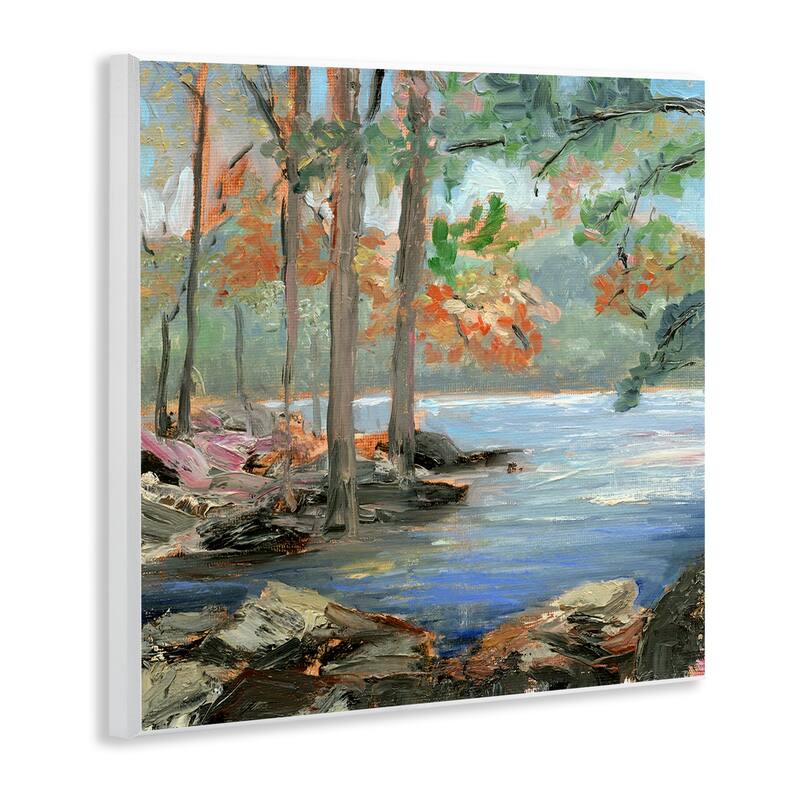 Stupell Woodland Creek Looming Trees Wall Plaque Art by Sandra Iafrate ...