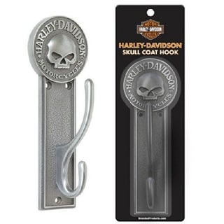Harley Davidson HDL-10132 Skull Coat Hook, Antique Pewter - Bed Bath ...