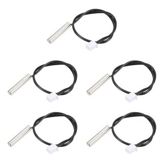 5pcs 20K Temperature Sensor Probe, Stainless Steel NTC Thermal Probe ...