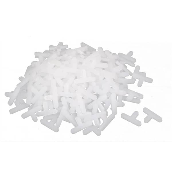 Wall Floor Tile Plastic T Type Spacers Tiling Tools 5mm White 200pcs ...