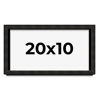 20x10 Shadow Box Black Rustic Barnwood Display Frame | 1.125 Inch - Bed ...