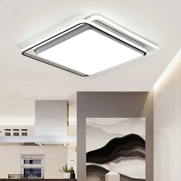 LED Ceiling Light Cold White Light Modern Square Lamp Chandelier - 48 x ...