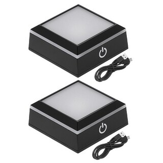 LED Light Base Non-Slip Display Stand, LED 6 Lighting Mode Multicolor ...