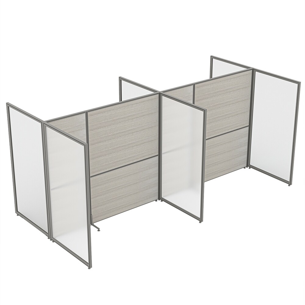 Freestanding Z Fold Office Cubicle Divider Partition 4 x 12 x 65"H ...