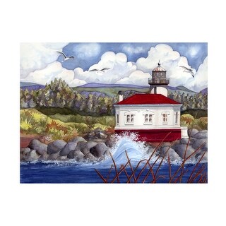 Tracy Miller 'Lighthouse On Rocks' Canvas Art - Bed Bath & Beyond ...