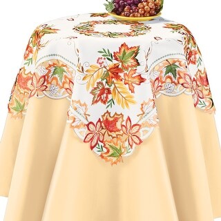 Embroidered Cutwork Fall Foliage Tale Linens - Bed Bath & Beyond - 36718527