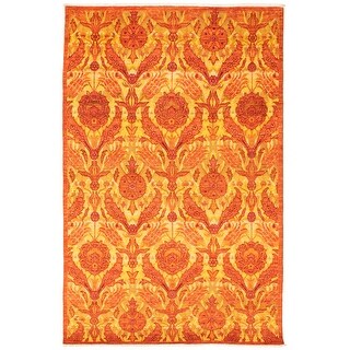 ECARPETGALLERY Hand-knotted Lahore Finest Collection Copper Wool Rug ...