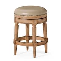 Maven Lane Pullman Backless Counter Stool in Weathered Oak Finish w ...