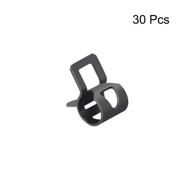 Steel Band Clamp Hose Tube Spring Clips Clamp Black Manganese Steel ...