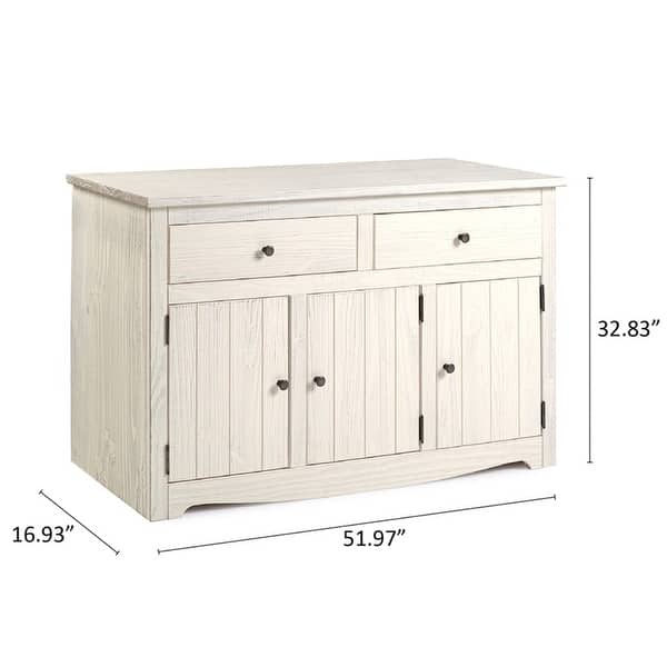 Wood Buffet Sideboard White Distressed | Furniture Dash - Bed Bath ...