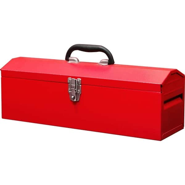 Portable Steel Tool Box with Removable Storage Tray - Bed Bath & Beyond ...