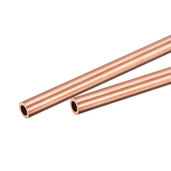Copper Round Tube 5.5mm OD 1mm Wall Thickness 300mm Length Pipe Tubing ...