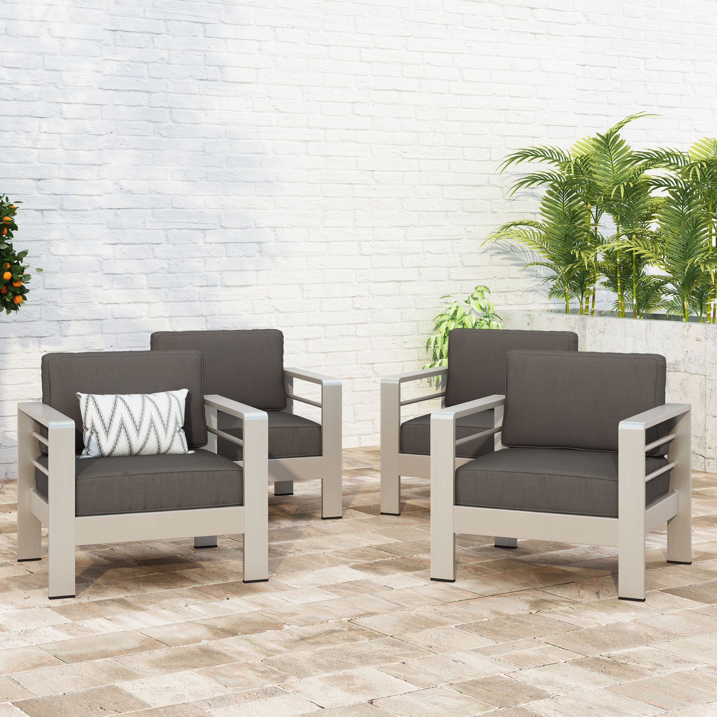 Aluminum Outdoor Club Chairs - Bed Bath & Beyond