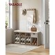Storage Bench with Cushion, Drawer and Open Compartments - 11.8”D x 40. ...