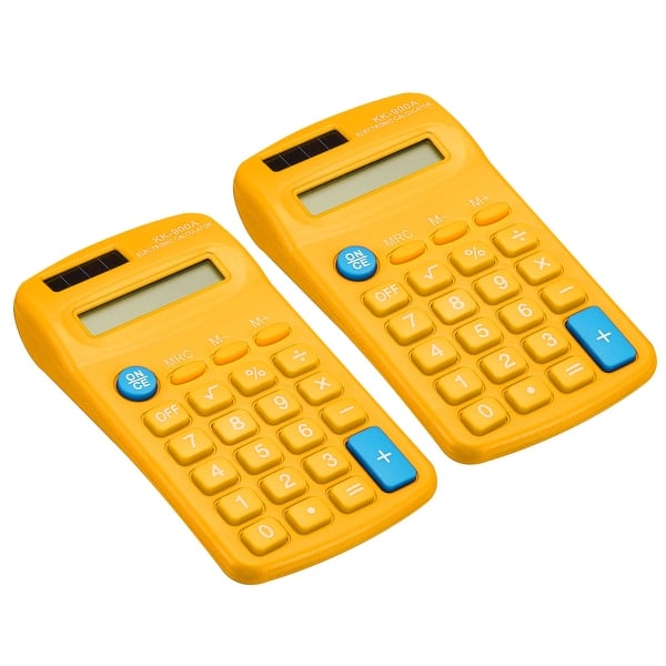 2Pcs Small Pocket Calculator 8 Digit Display Office Handheld ...