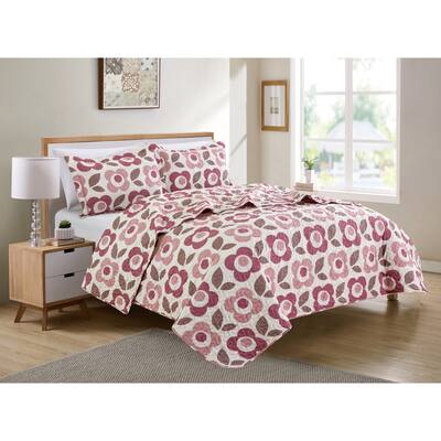 Pop Flower Quilt Set - Christopher Knight Collection - Overstock - 32255602